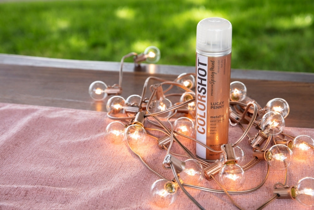 Spray Painted String Lights – COLORSHOT