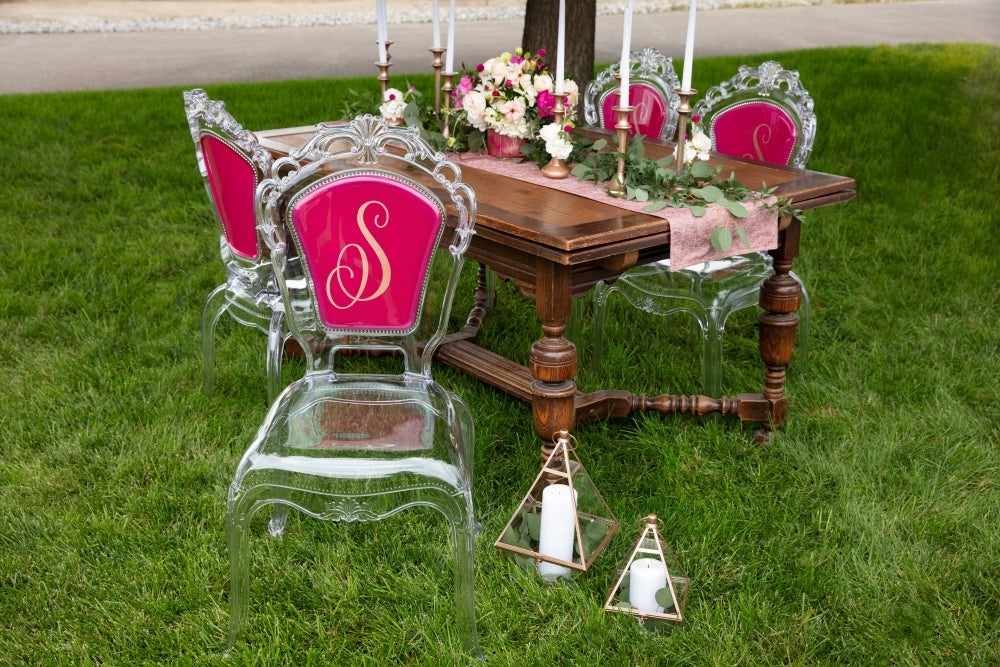 Spray Painted Monogram Chairs – COLORSHOT