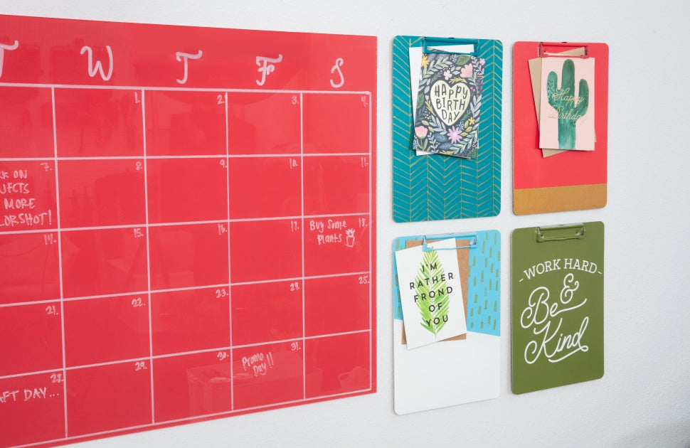 Craft Room Decluttering: DIY Wall Calendar – COLORSHOT