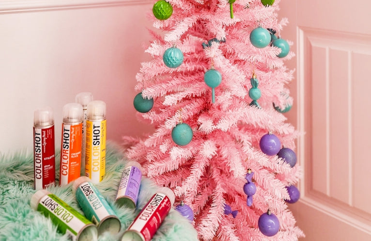 Decorate on a Budget with Spray Paint: Rainbow Christmas Tree Idea ...