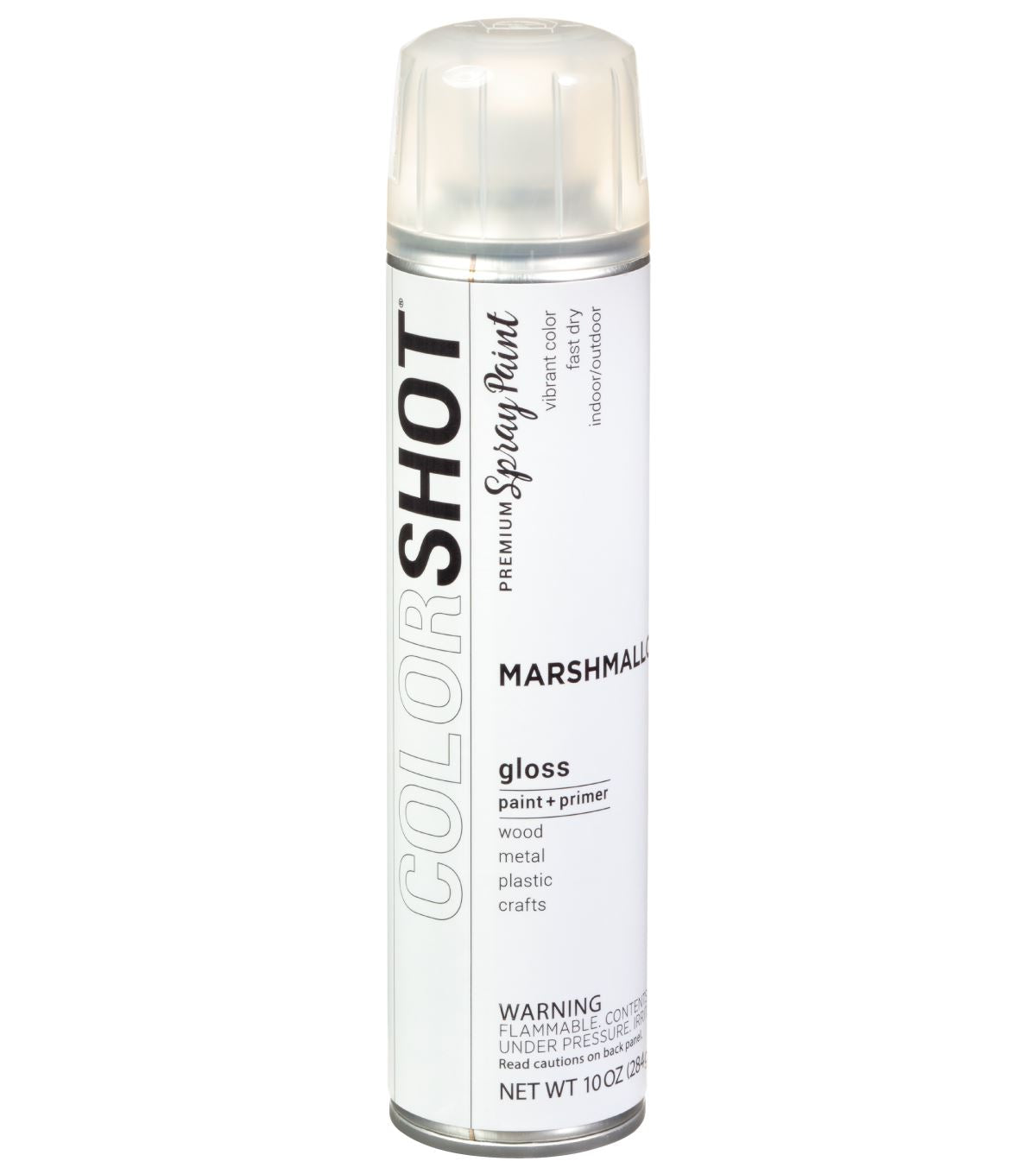 COLORSHOT Gloss Spray Paint Marshmallow (White) 10 oz.