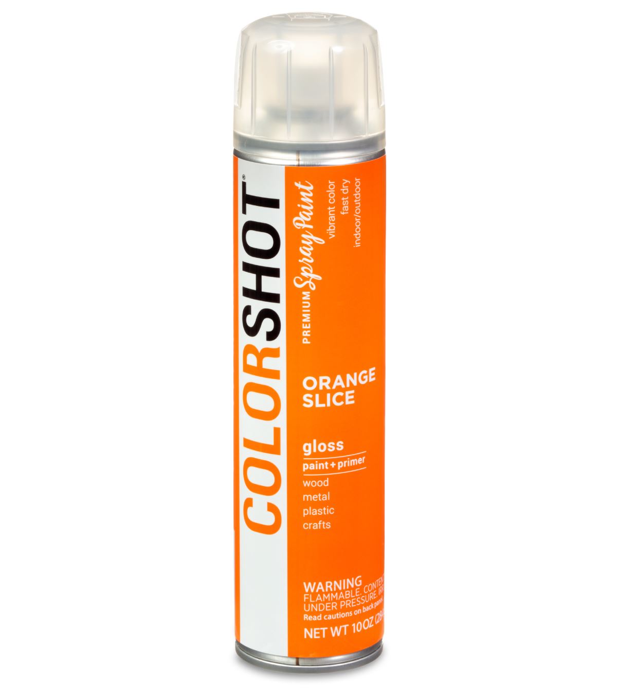 COLORSHOT Gloss Spray Paint Orange Slice (Orange) 10 oz.