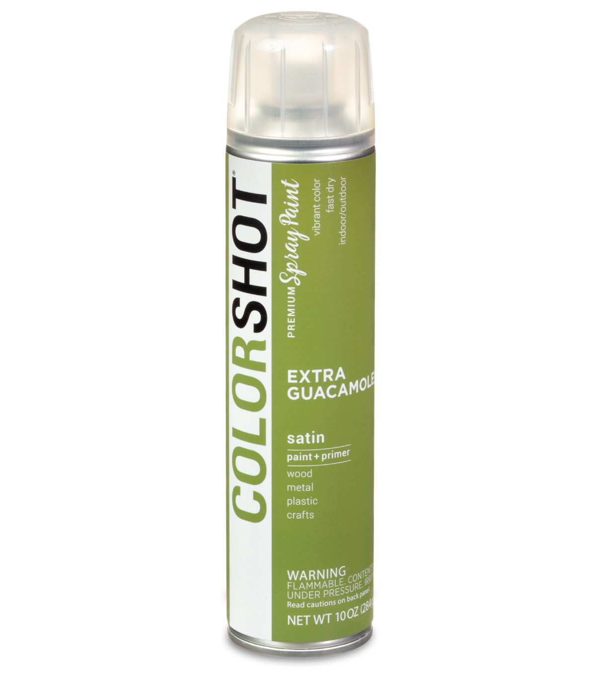 COLORSHOT Satin Spray Paint Extra Guacamole (Olive) 10 oz.